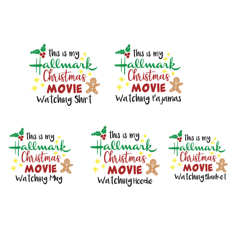 Hallmark Movie Christmas Bundle, Merry Christmas Svg | Inspire Uplift