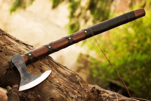 21 Hand-Forged Viking Carbon Steel Tomahawk Axe with Integra - Inspire ...