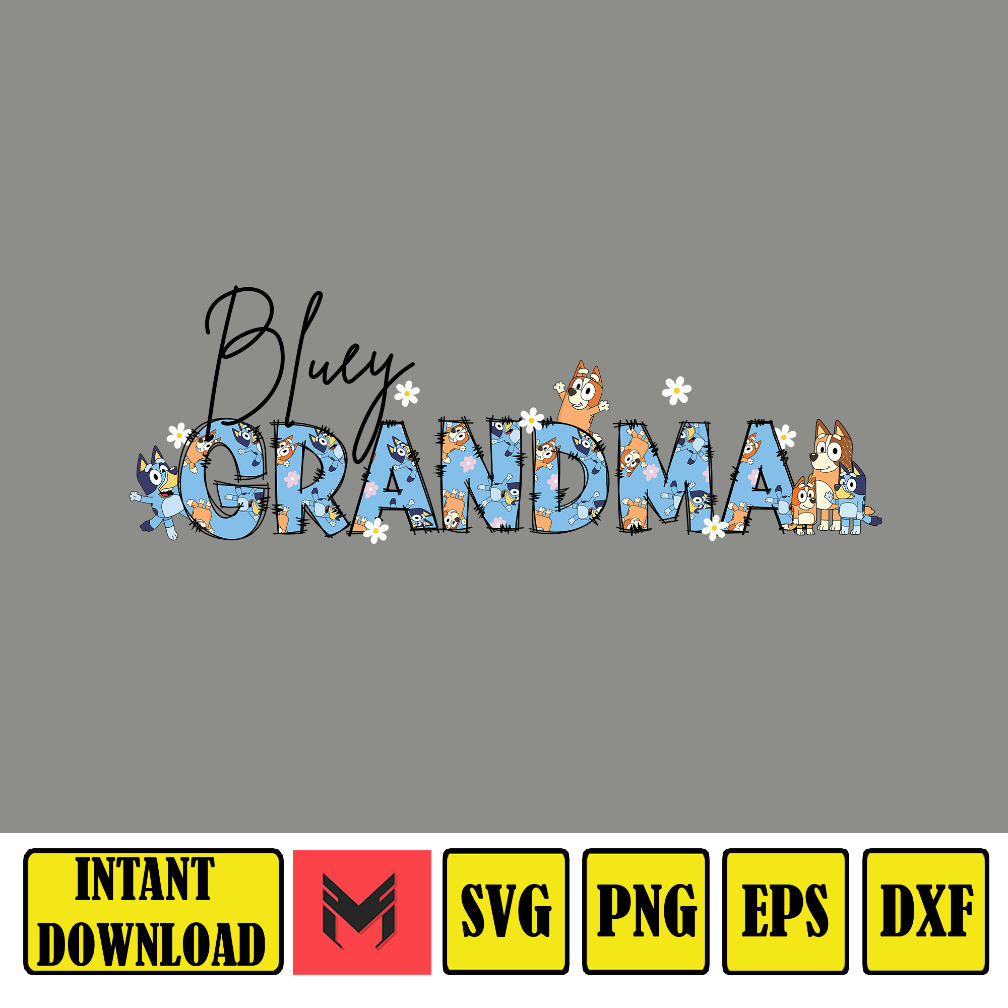 Bluey Mama Png Bluey Mom Png Grandma Png Nana Design Bluey S | Inspire ...
