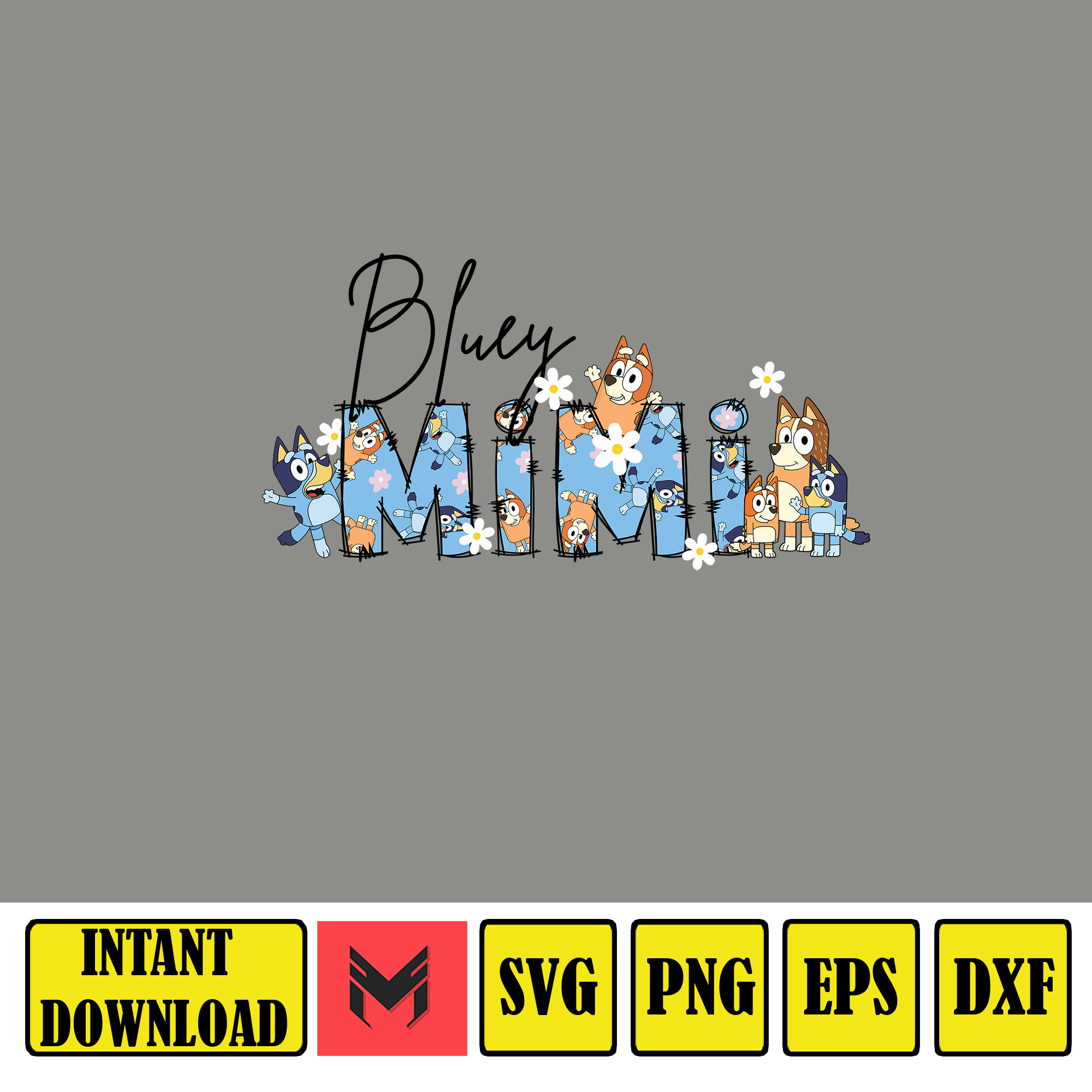 Bluey Mama Png Bluey Mom Png Grandma Png Nana Design Bluey S | Inspire ...