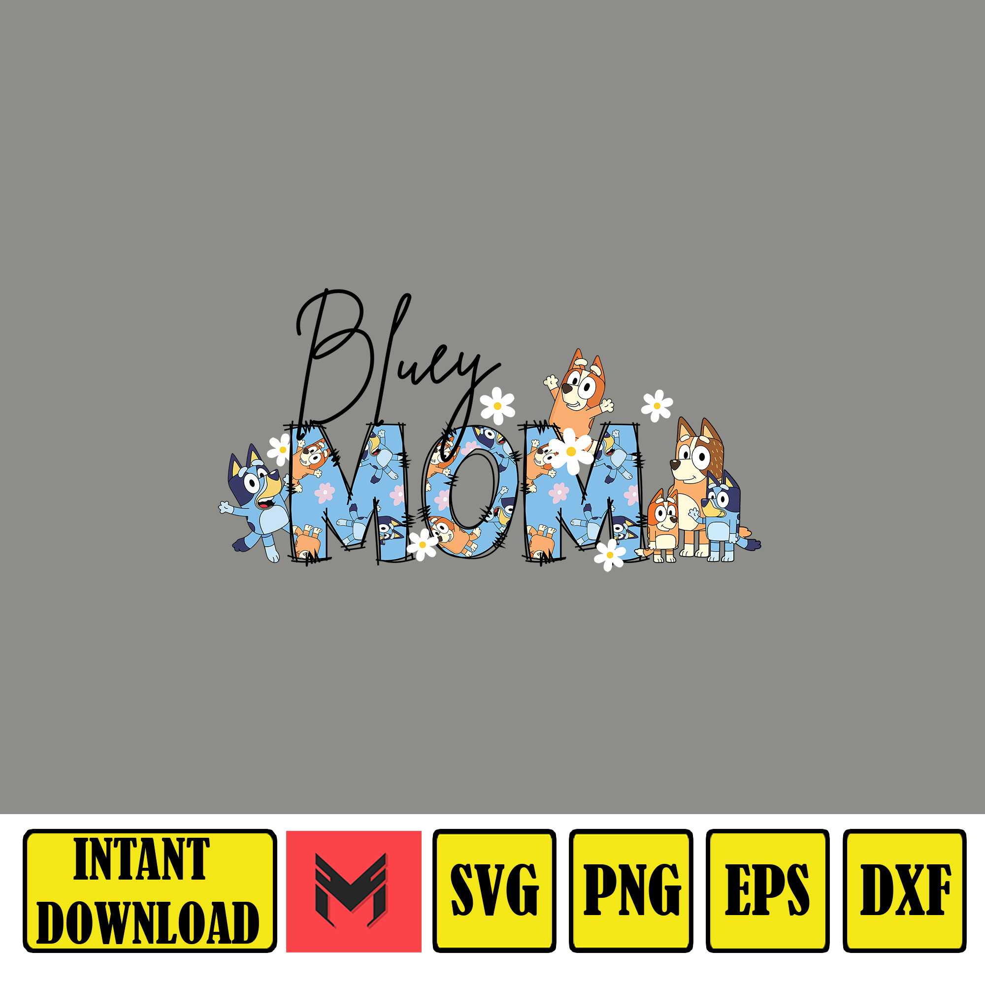 Bluey Mama Png Bluey Mom Png Grandma Png Nana Design Bluey S | Inspire ...