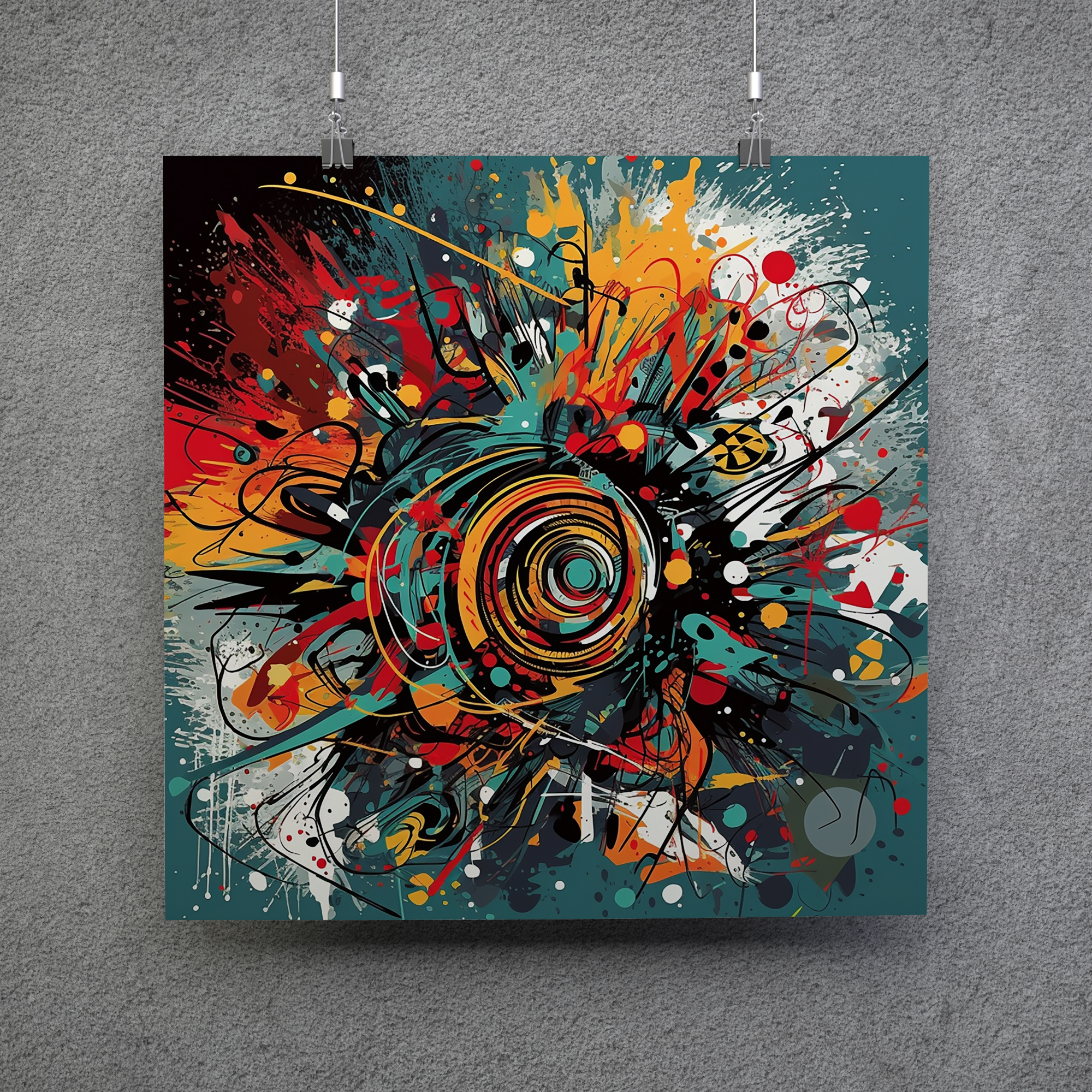 Spinning Joy Abstract Poster - Download and Print | Inspire Uplift