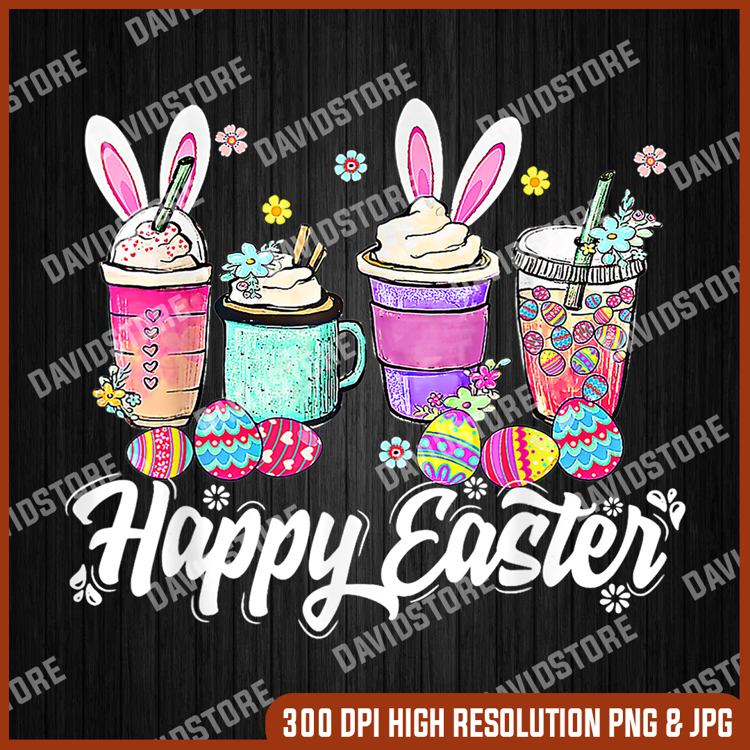 Easter Coffee Bunny Latte Coffee Christian Easter Day 2023 | Inspire Uplift