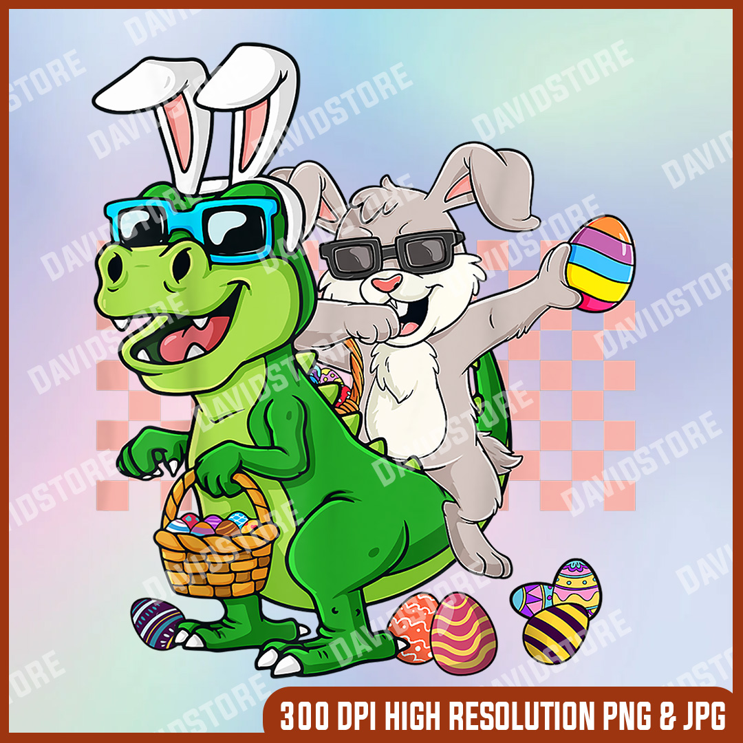 Dinosaur Bunny Easter Png, Cute Bunny Png, Happy Easter Day | Inspire ...