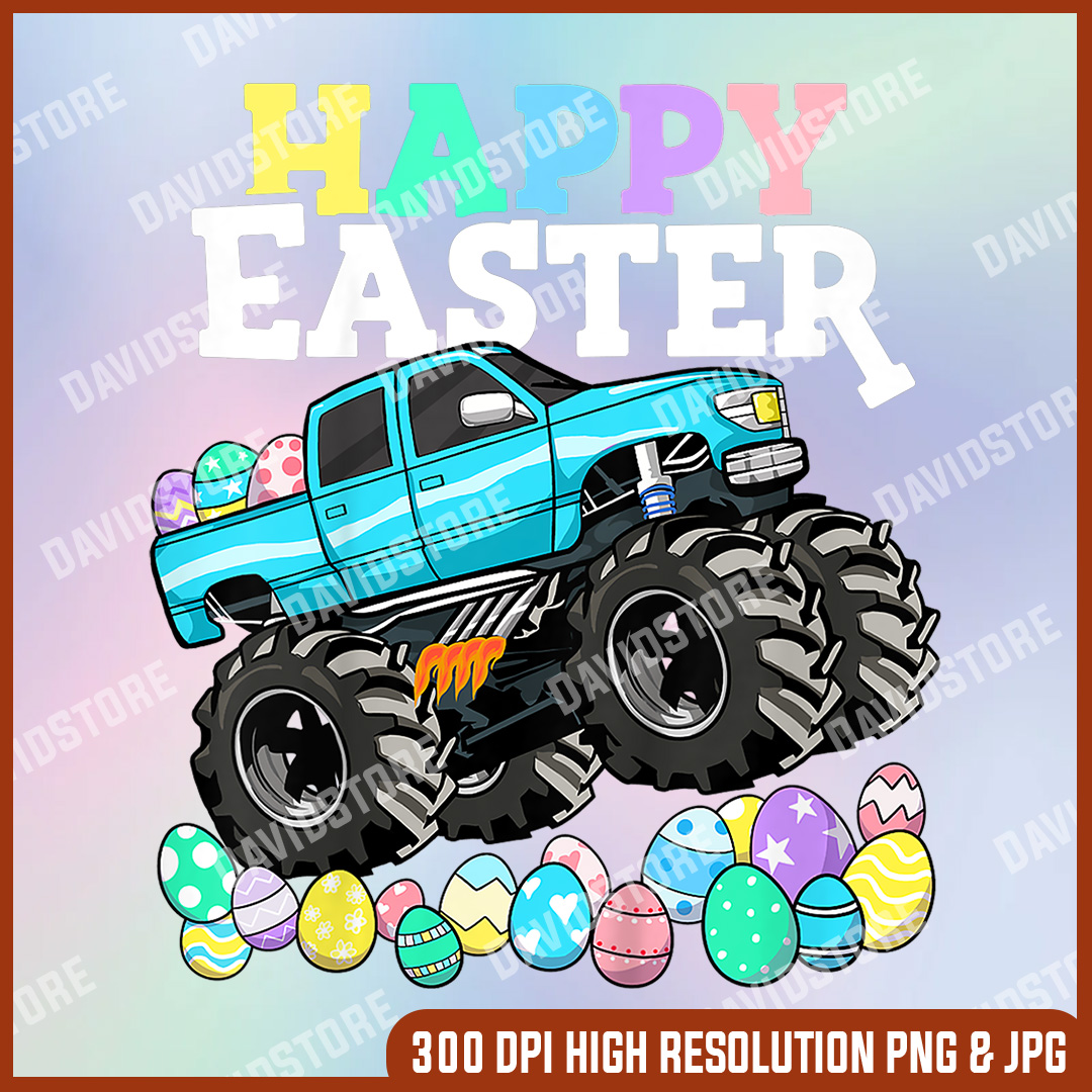 Happy Easter Day Png, Monster Truck Easter Eggs Kids Png, Di | Inspire ...