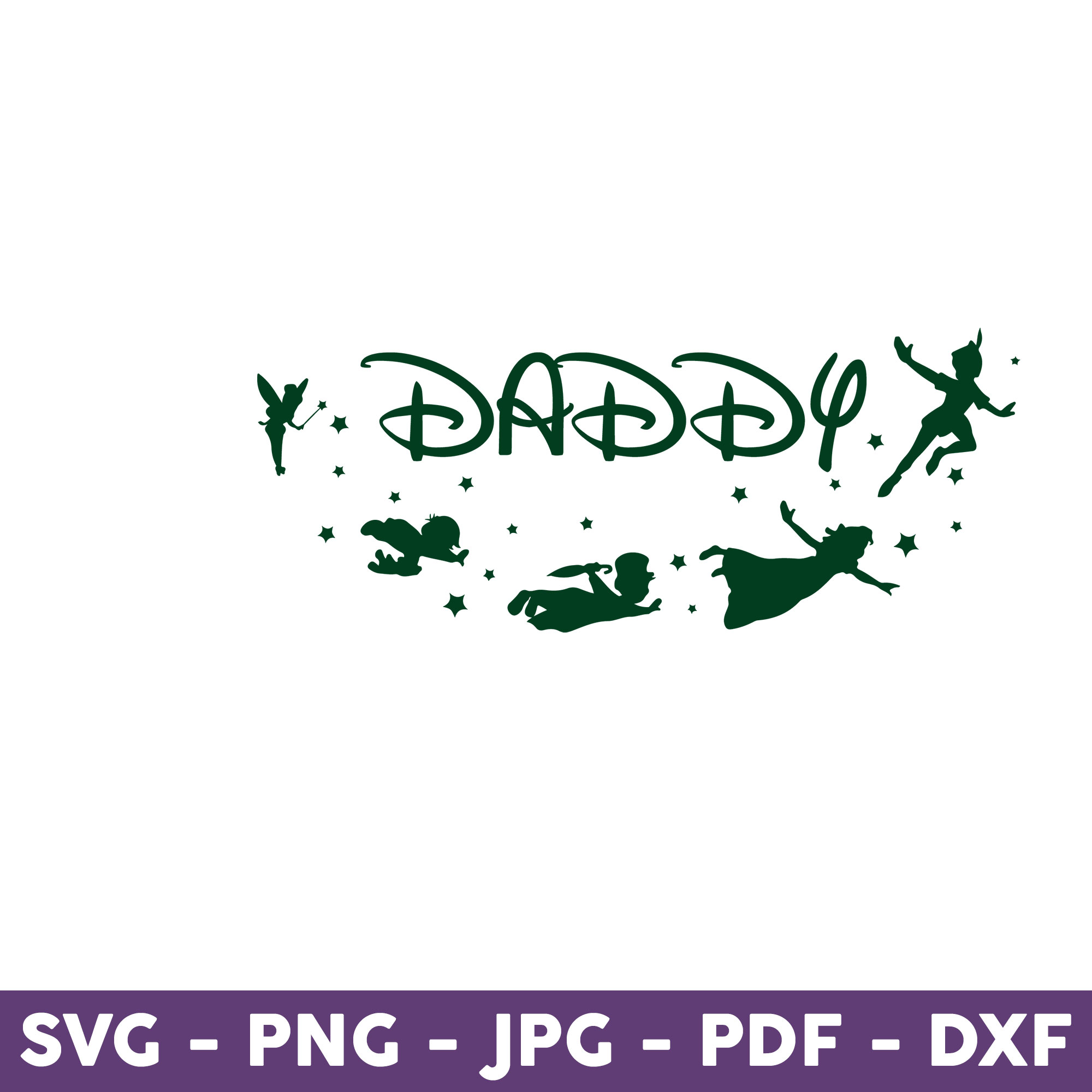 Daddy Svg, Peter Pan Svg, Daddy Svg, Cartoon Svg, Disney Svg | Inspire ...