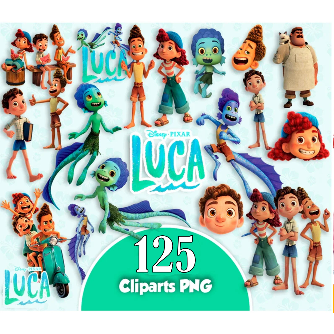 125 Luca Clipart Png Bundle, Luca Printable, Luca Png, Luca | Inspire ...