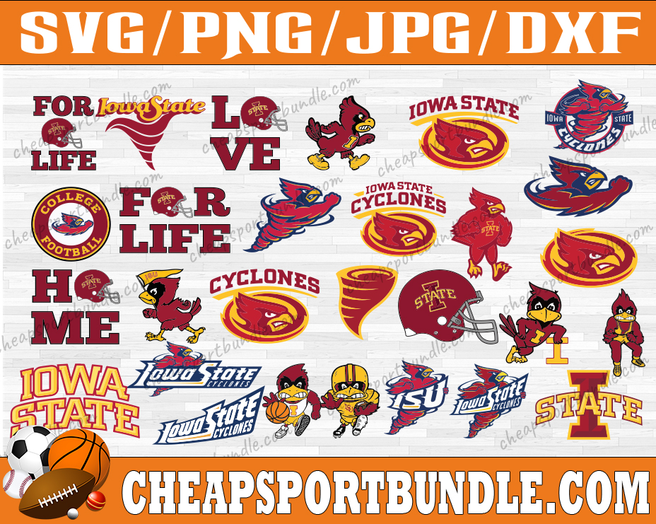 Bundle 28 Files Iowa State Cyclones Football Team Svg,Iowa S | Inspire ...
