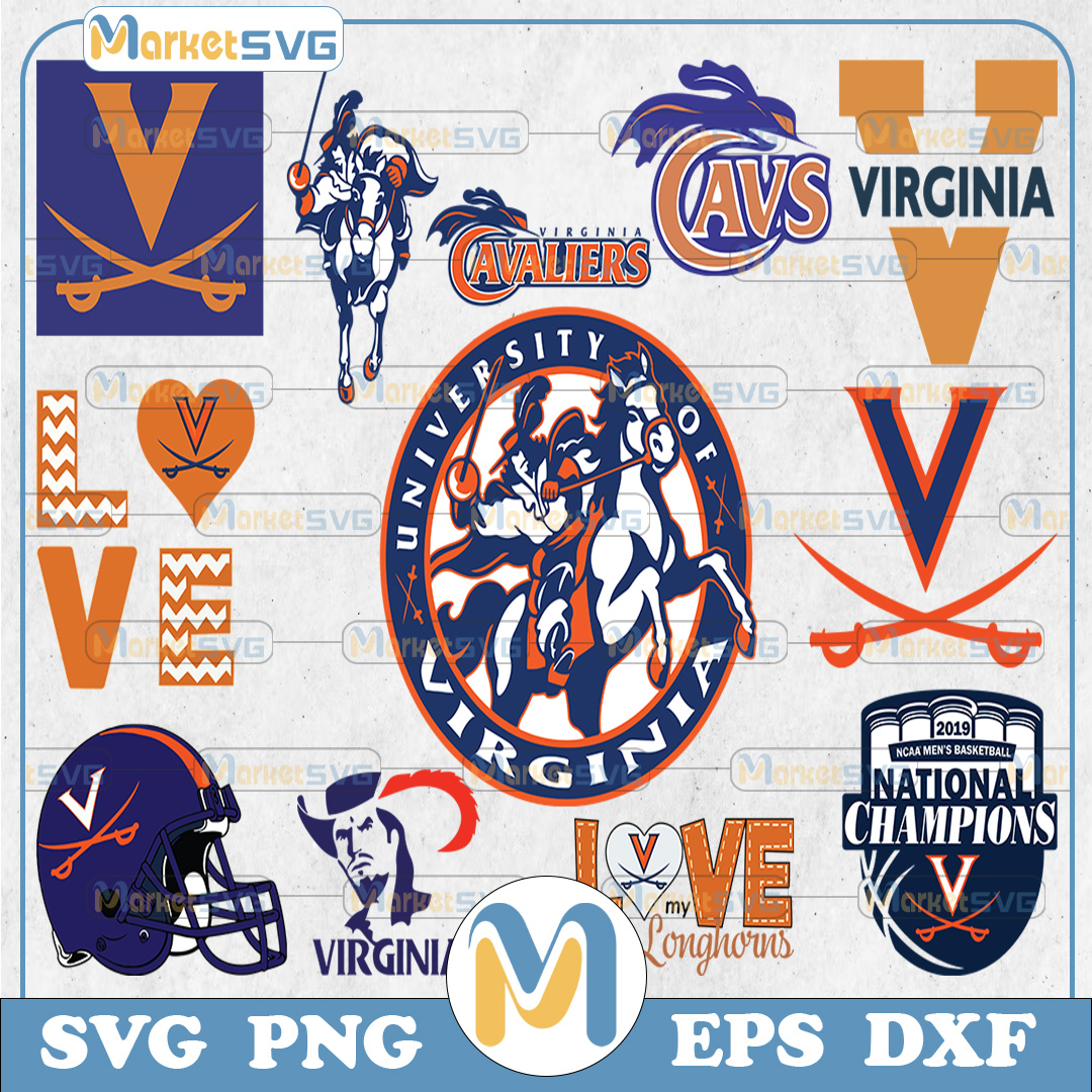 12 Files Virginia Cavaliers Football Team SVG, Virginia Cava - Inspire ...