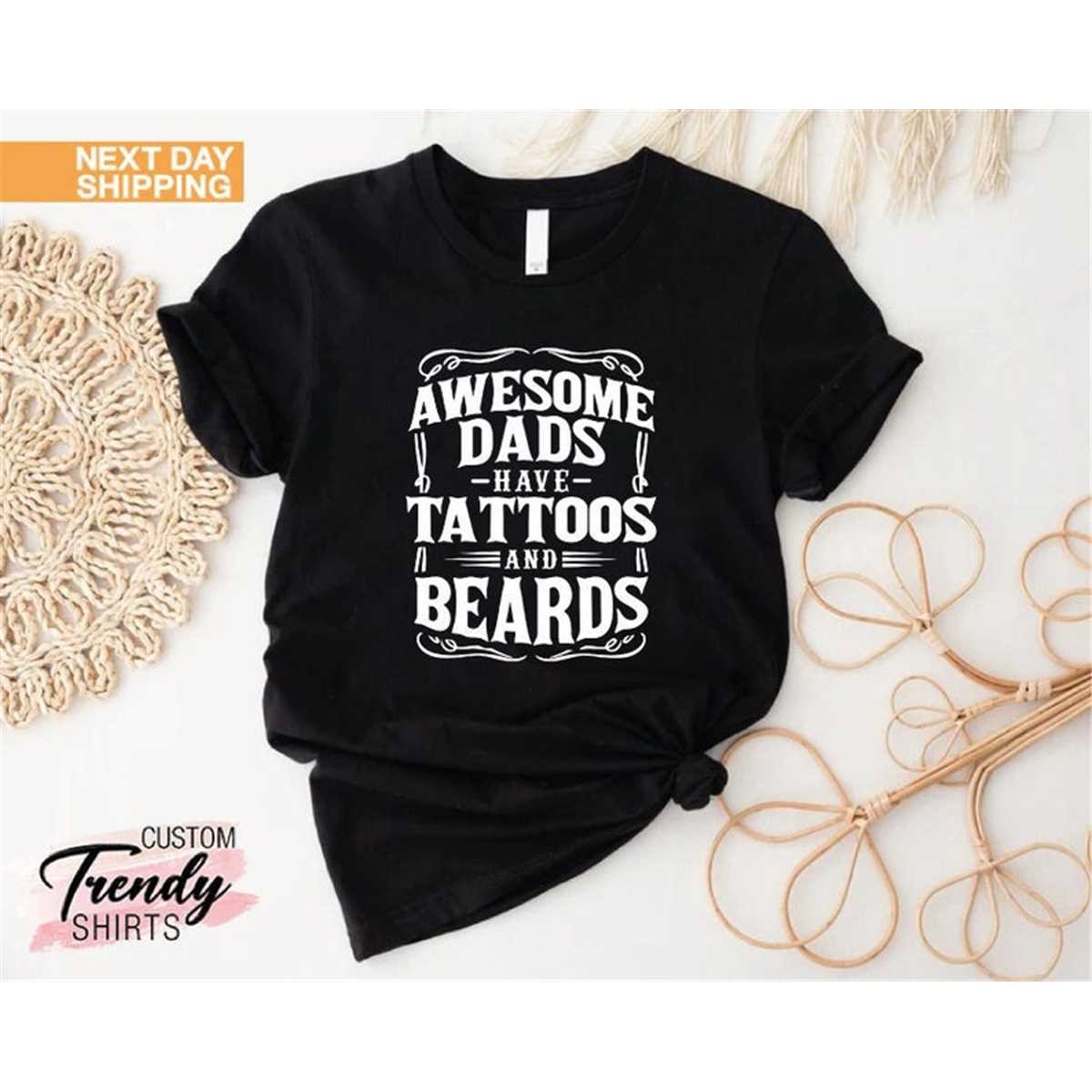 Vintage Fathers Day Gift, Tattoos and Beards, Tattooed Dad S | Inspire ...