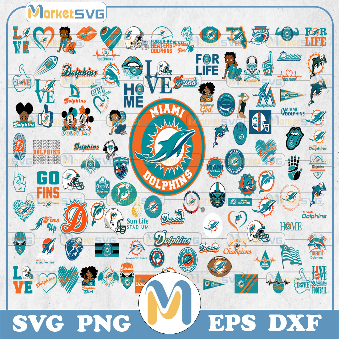 115 Files Miami Dolphins Football Team Svg, Miami Dolphins S - Inspire ...