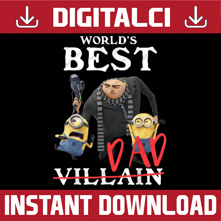 Despicable Me Minions Father's Day World's Best Dad Villain | Inspire ...