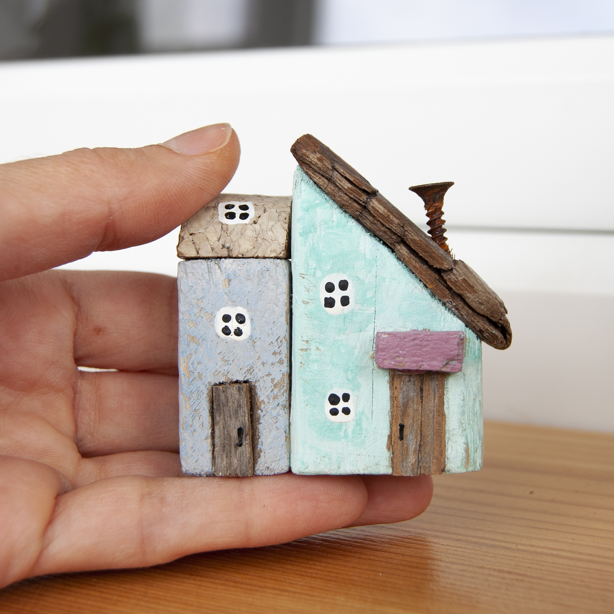 Cute miniature handmade houses, tiny wooden houses, original - Inspire ...