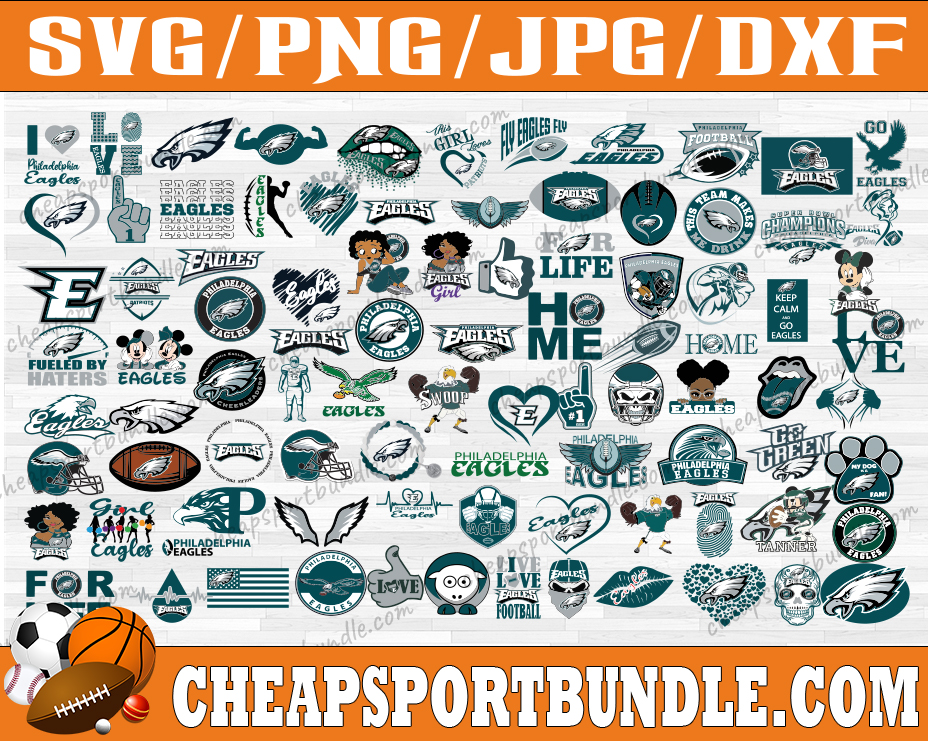 Bundle 91 Files Philadelphia Eagles Football Team Svg, Phila | Inspire ...