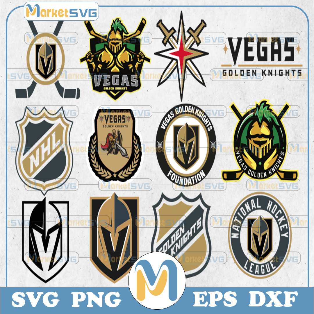 12 Files Vegas Golden Knights Hockey Team Svg, Vegas Golden - Inspire ...