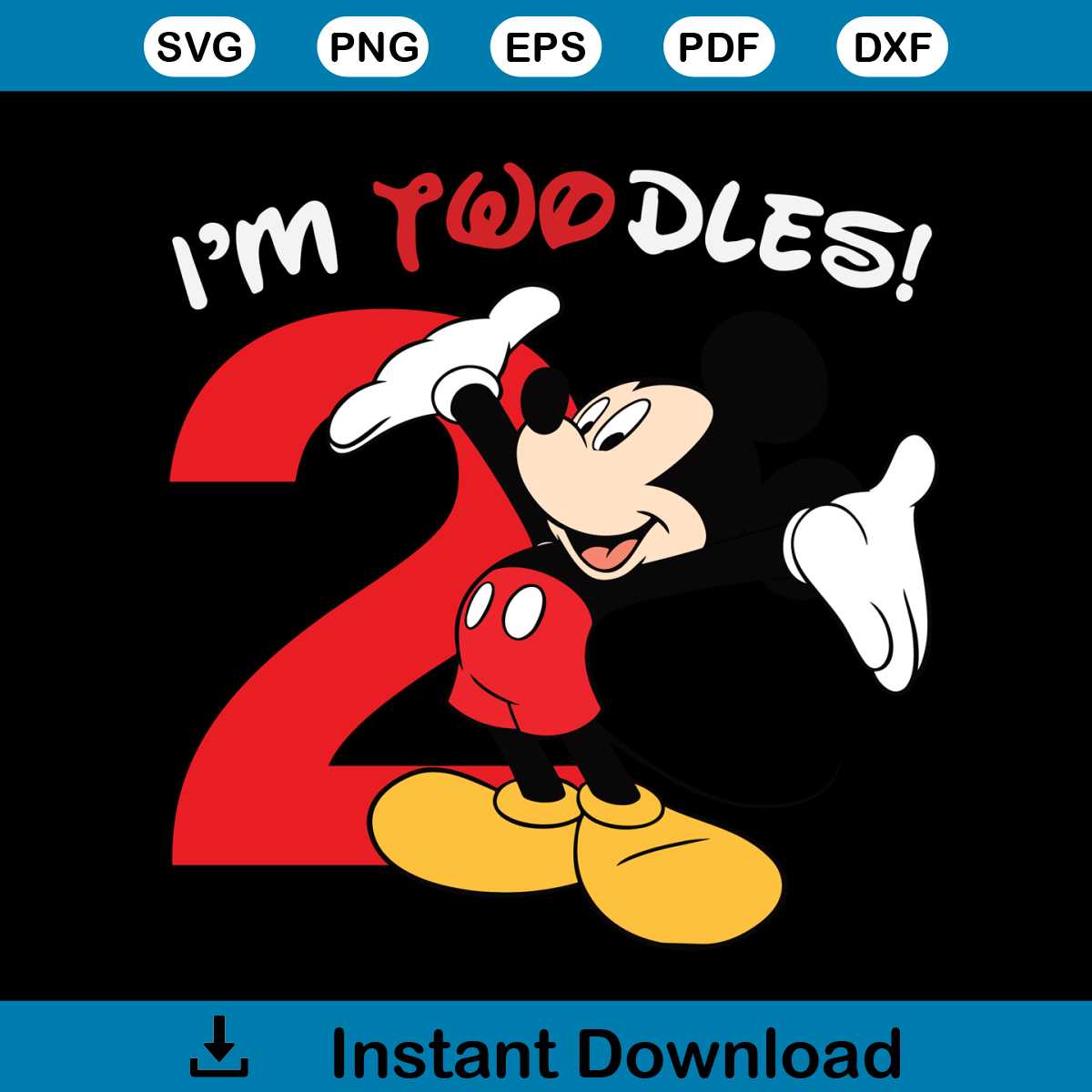 Im Twodles Birthday SVG Birthday For Boy and Girl SVG Files - Inspire ...