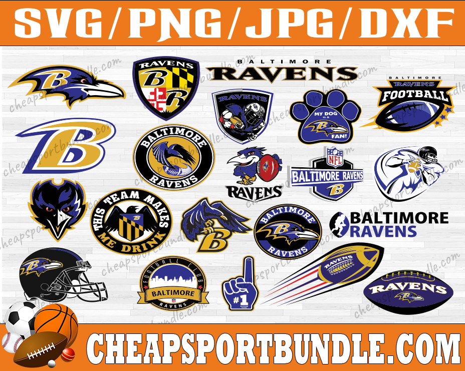Bundle 21 Files Baltimore Ravens Football team Svg, Baltimor - Inspire ...
