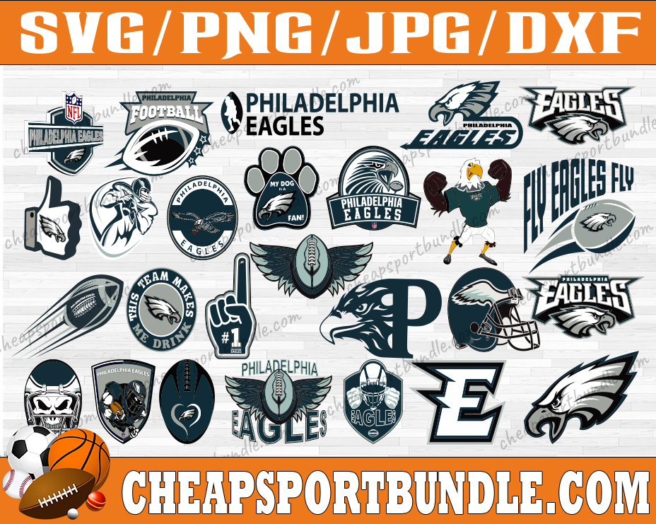 Bundle 26 Files Philadelphia Eagles Football team Svg, Phila | Inspire ...