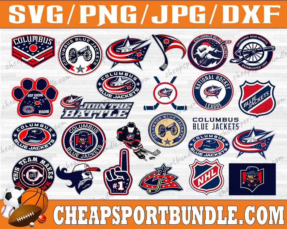 Bundle 25 Files Columbus Blue Jackets Hockey Team Svg, Colum | Inspire ...