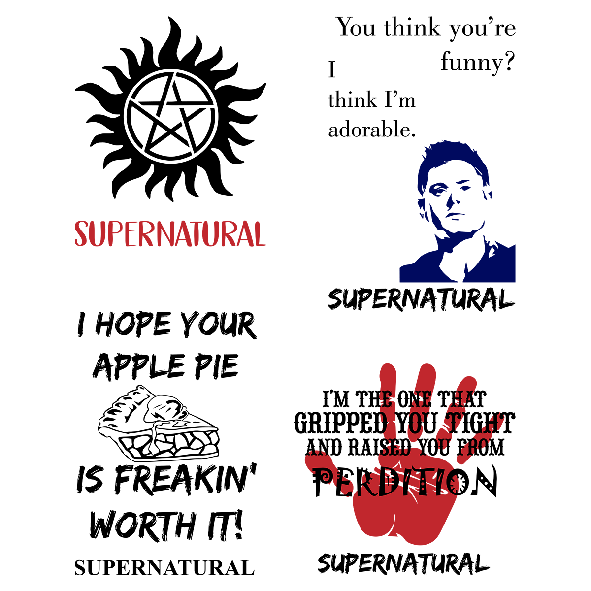200 Supernatural Svg , Winchester Brothers Svg, Dean & Sam W | Inspire ...