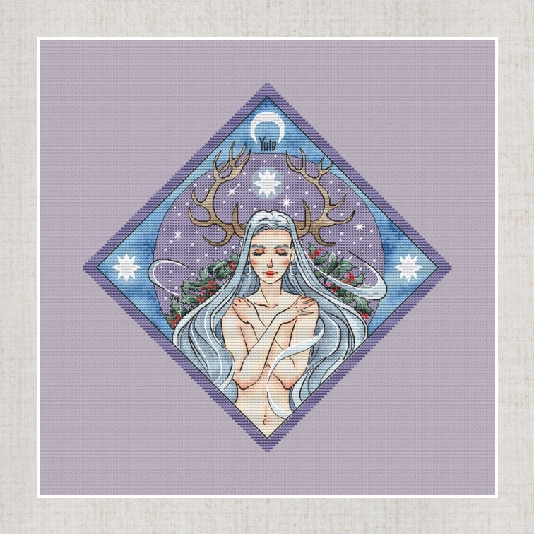 Yule Cross Stitch Pattern | Inspire Uplift