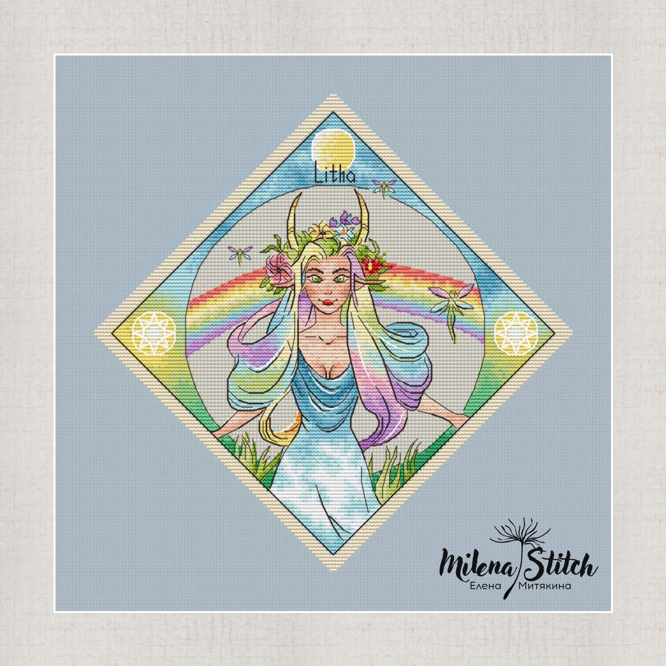 Litha Cross Stitch Pattern | Inspire Uplift