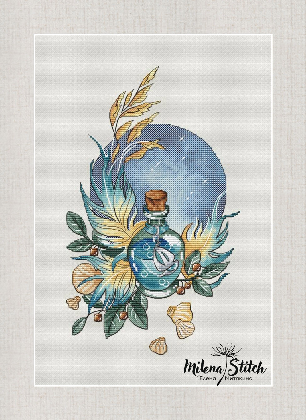 Elixir of courage Cross Stitch Pattern | Inspire Uplift