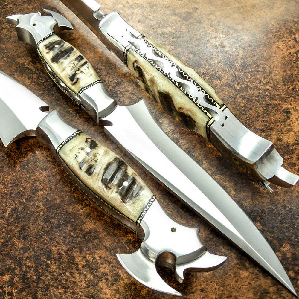 IMPACT CUTLERY RARE CUSTOM FULL TANG BOWIE KNIFE SHEEP HORN | Inspire ...