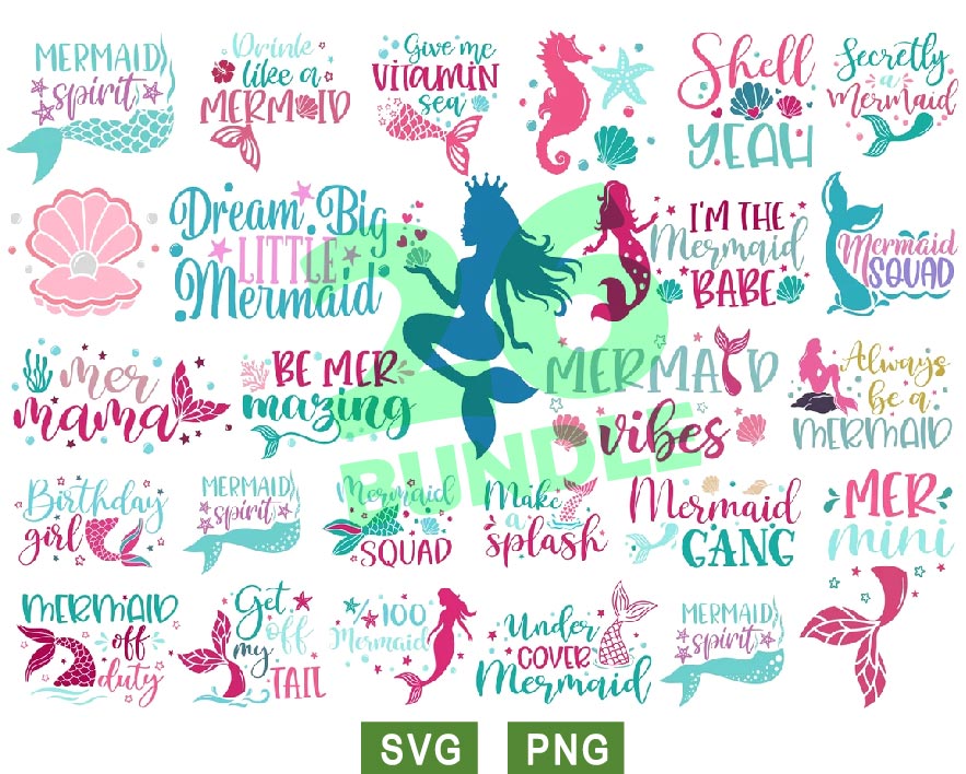 Mermaid Quotes svg, Mermaid at heart svg png | Inspire Uplift