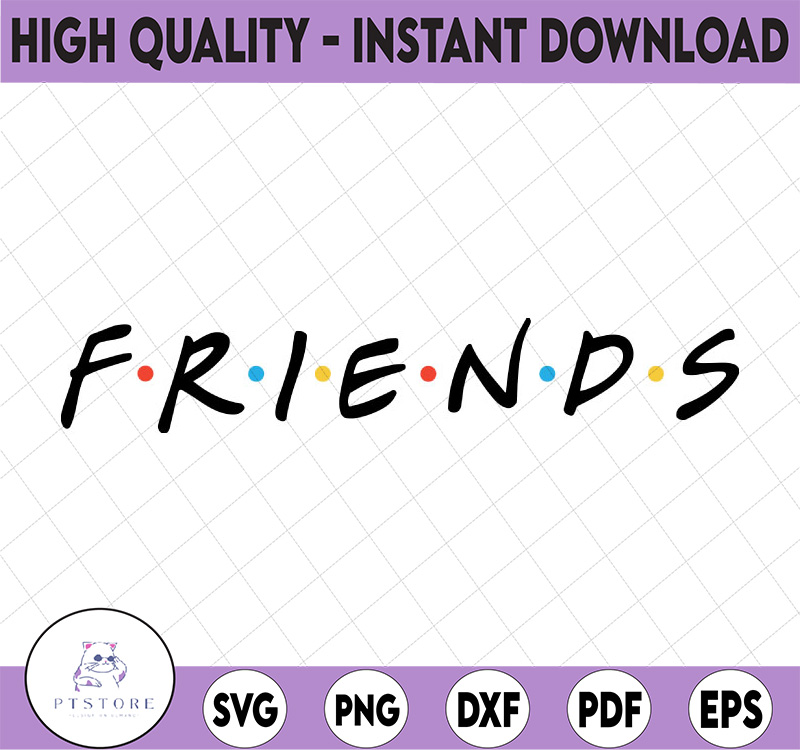 Friends Logo Image Svg Friend TV Show eps Vector Download Fi - Inspire ...