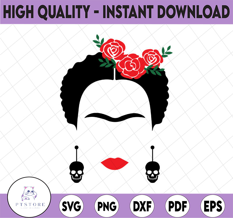 Frida Kahlo svg, Frida svg, Frida Kahlo cut file, Feminist s | Inspire ...