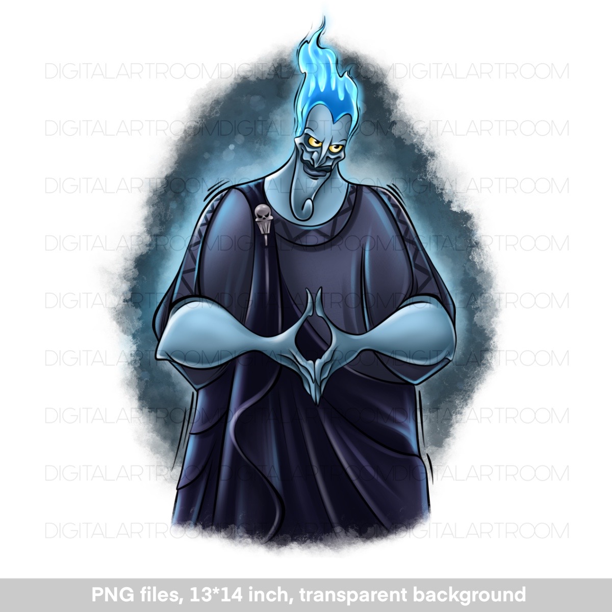 Aid God Cartoon villain Sublimation design Png illustration | Inspire ...