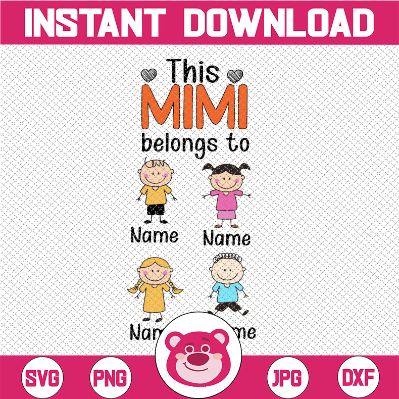 Personalized Name Mimi Svg, This Mimi Belongs To, Mimi Png, - Inspire ...