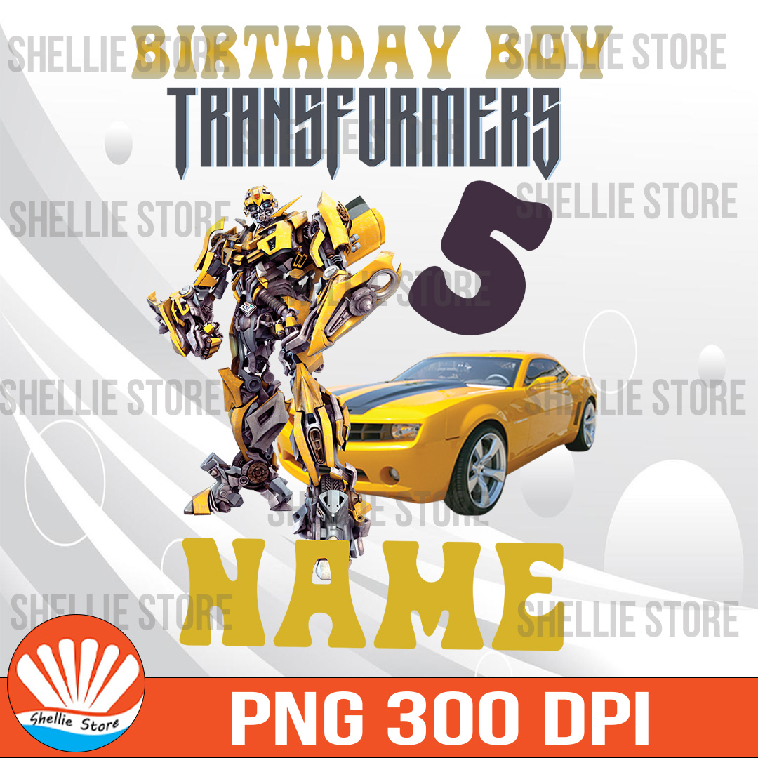 Transformers Bumblebee Birthday Family custom SVG, Transform | Inspire ...