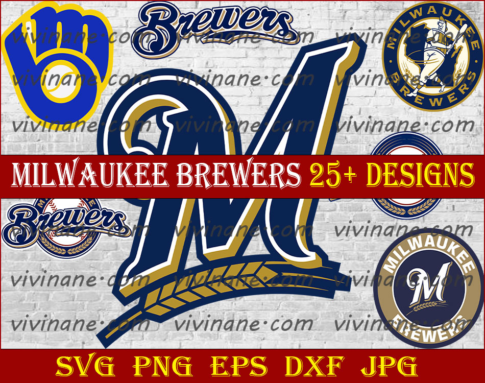 Bundle 7 Files Milwaukee Brewers Baseball Team SVG, Milwauke - Inspire ...