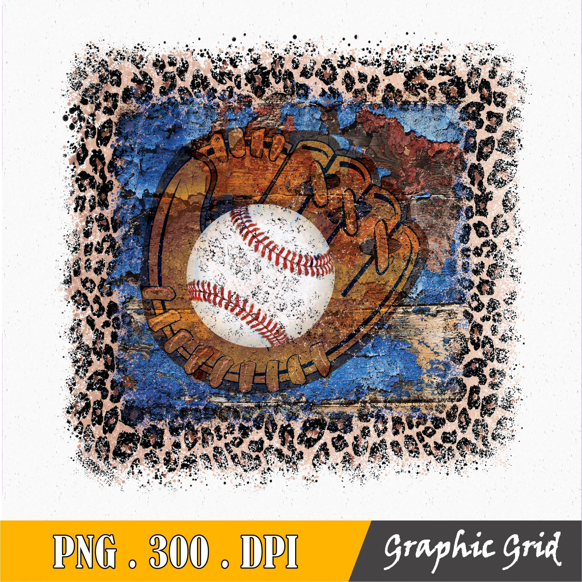 Baseball Distressed Background Png, Leopard Baseball Backgro | Inspire ...