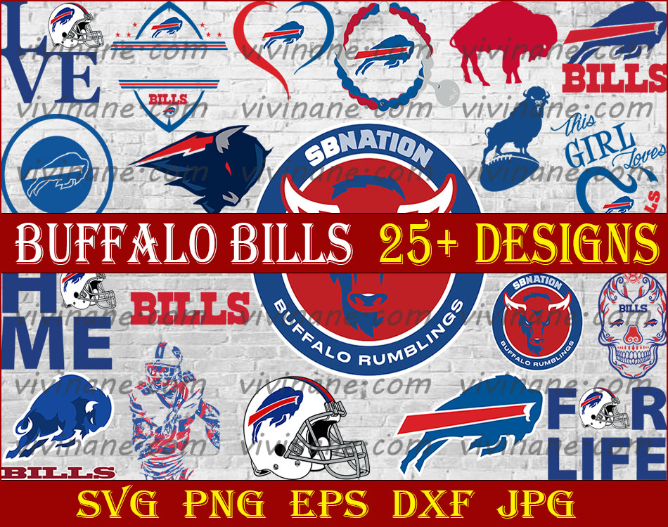 Bundle 24 Files Buffalo Bills Football team Svg, Buffalo Bil | Inspire ...