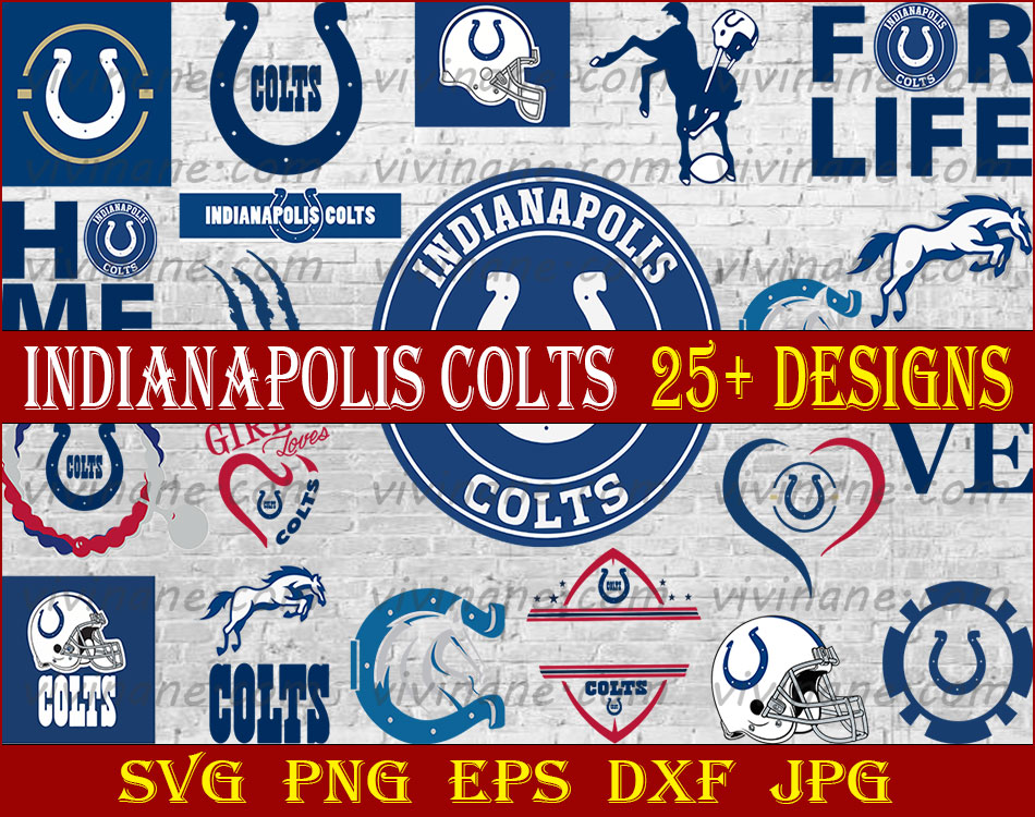 Bundle 21 Files Indianapolis Colts Football team Svg, Indian | Inspire ...