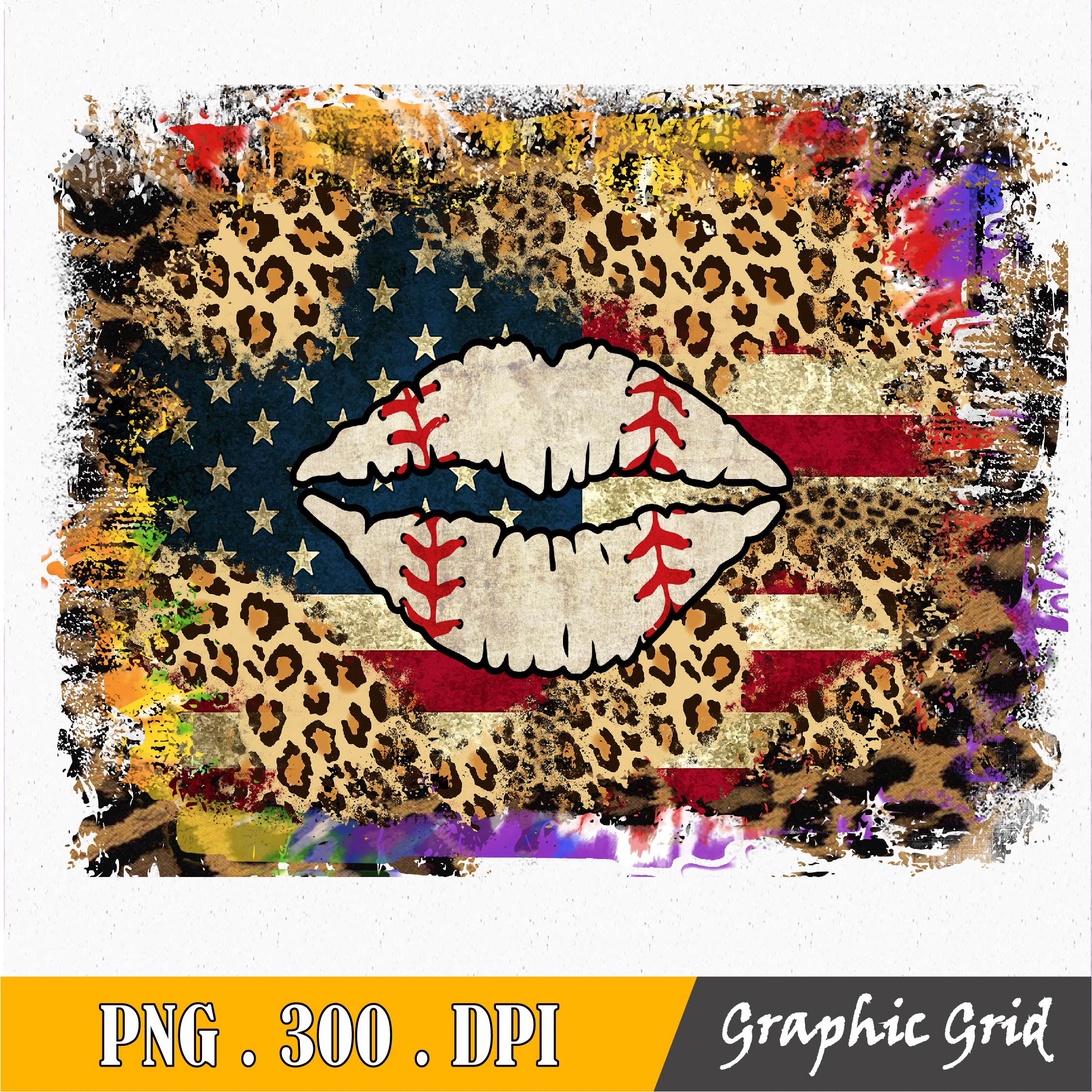 Baseball Lips Png, Baseball Sublimation, Lips Png, Leopard P | Inspire ...