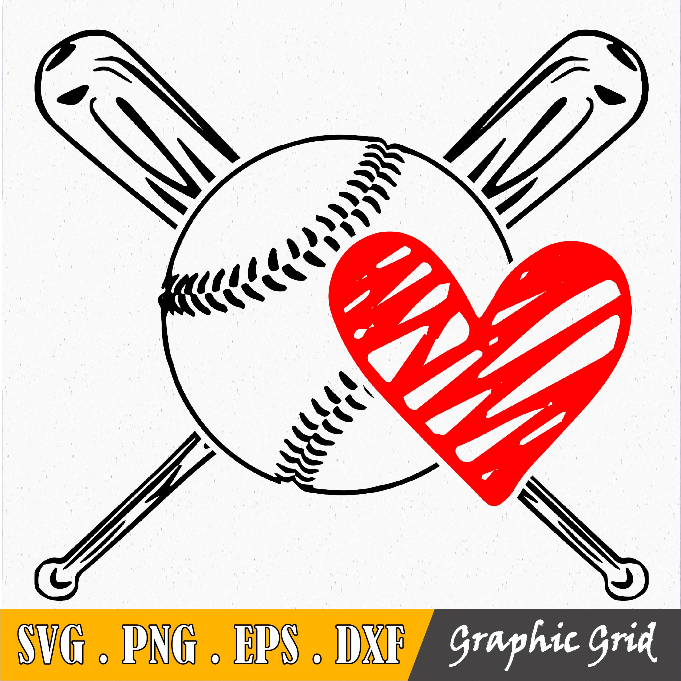 Baseball Heart Svg, Baseball Love Svg, Baseball Monogram, Cr | Inspire ...