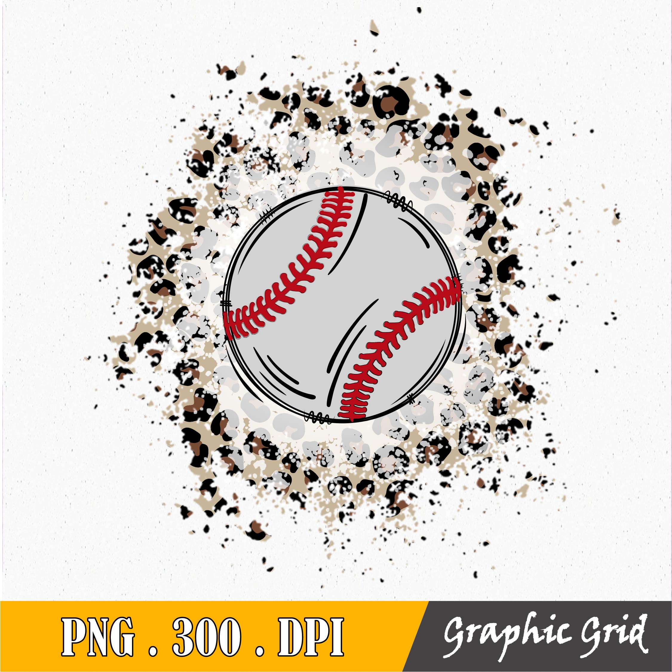 Baseball Distressed Background Png, Leopard Baseball Backgro | Inspire ...