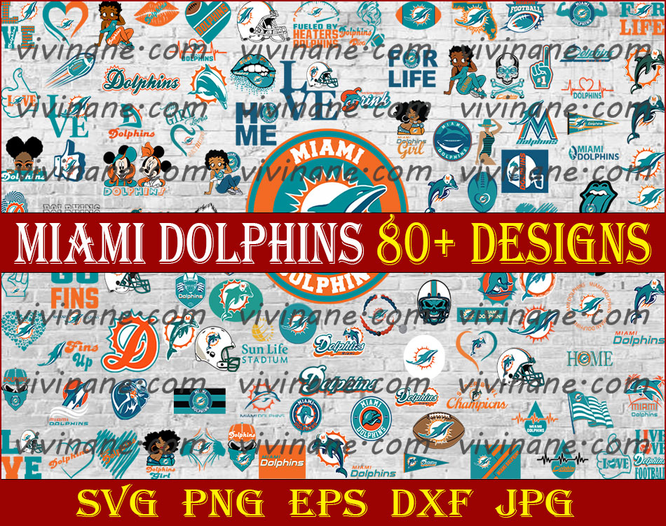 Bundle 115 Files Miami Dolphins Football Team Svg, Miami Dol | Inspire ...