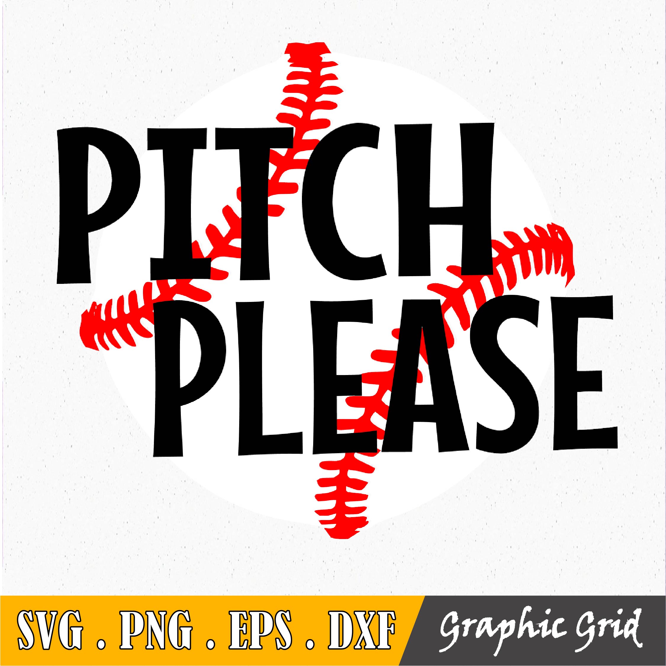 Pitch Please SVG Cutting File, AI, Dxf and PNG | Instant Dow | Inspire ...