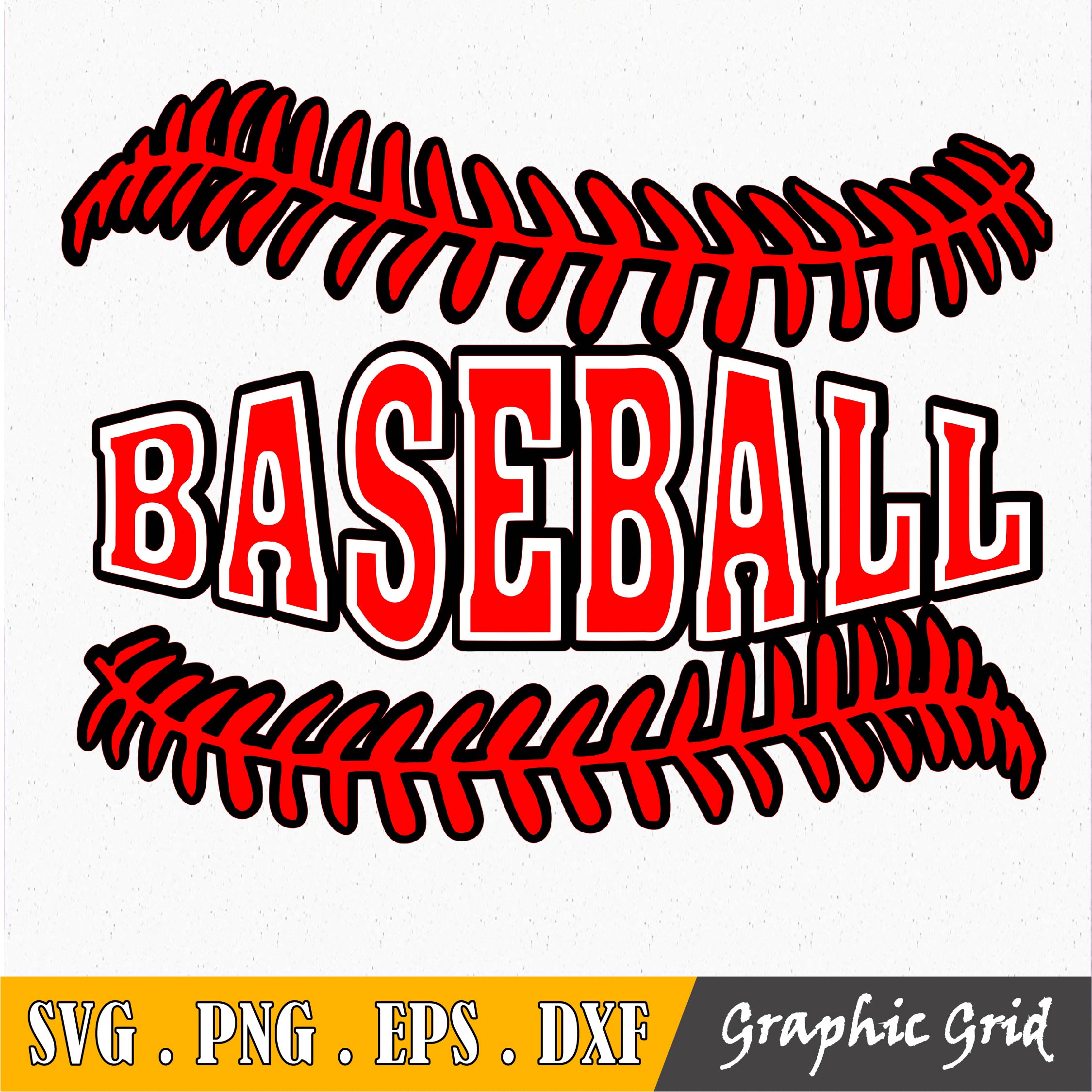 Baseball Stitches Laces Threads SVG INSTANT DOWNLOAD Print a | Inspire ...
