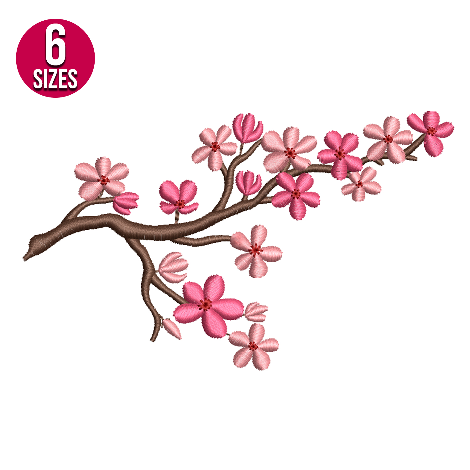 Cherry Blossoms embroidery design, Machine embroidery design | Inspire ...