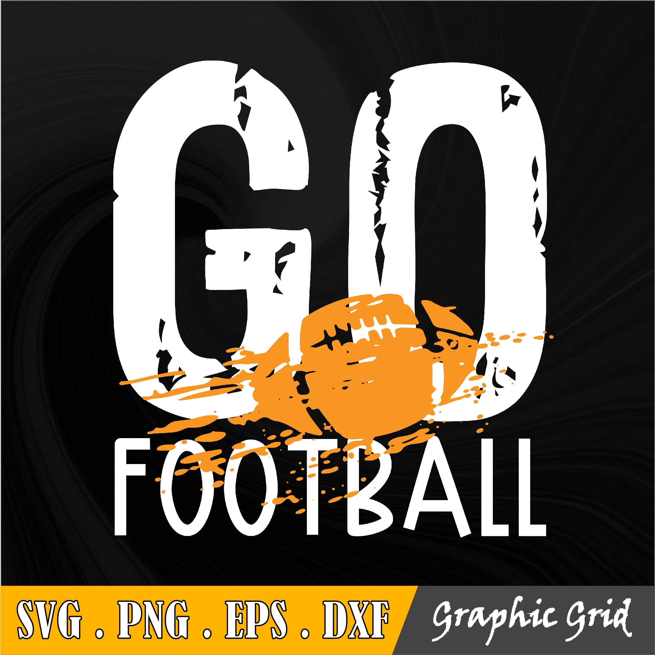 Go Football Svg, Distressed Football Svg, Football Svg, Go S | Inspire ...