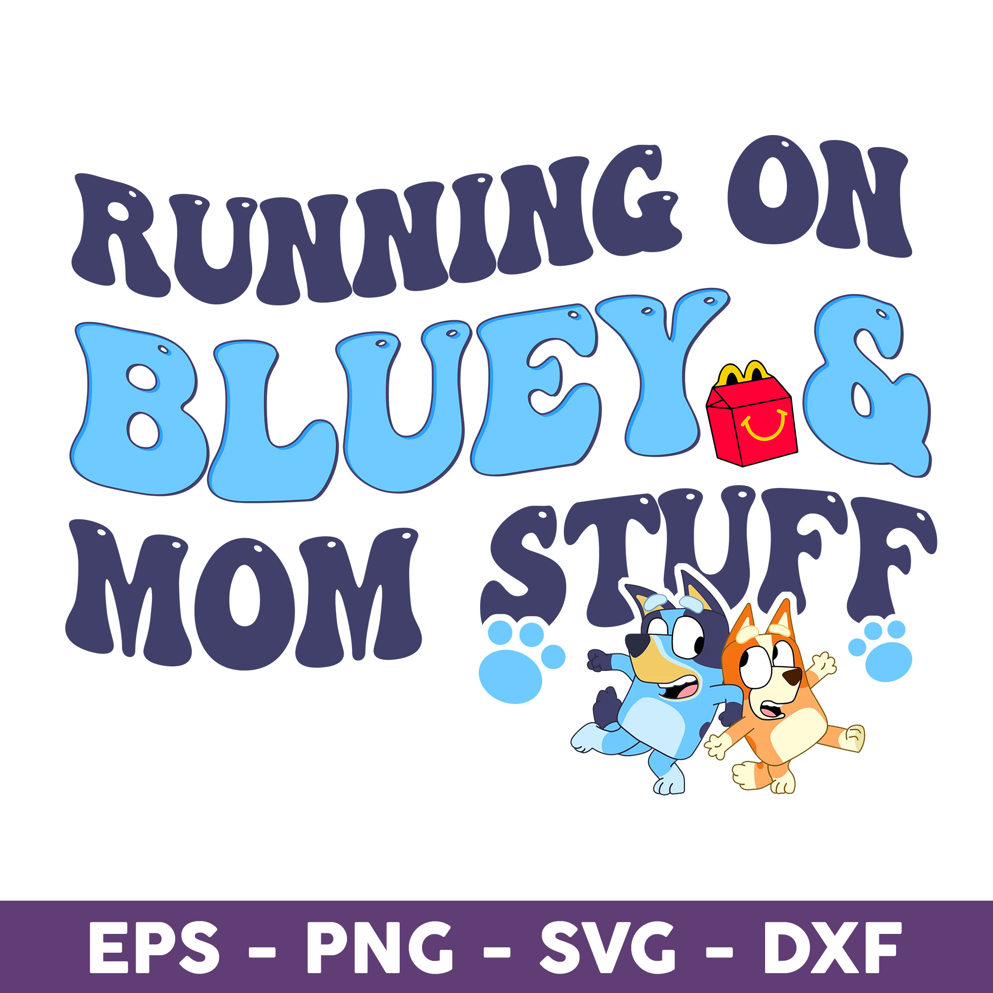 Running On Bluey & Mom Stuff Png, Bluey Png, Bluey And Bingo | Inspire ...