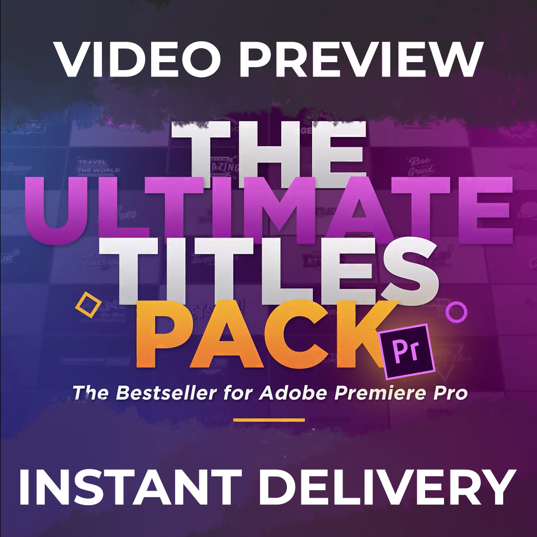 Titles Pack - Premiere Pro! 220 Animated Titles\ Video editi | Inspire ...