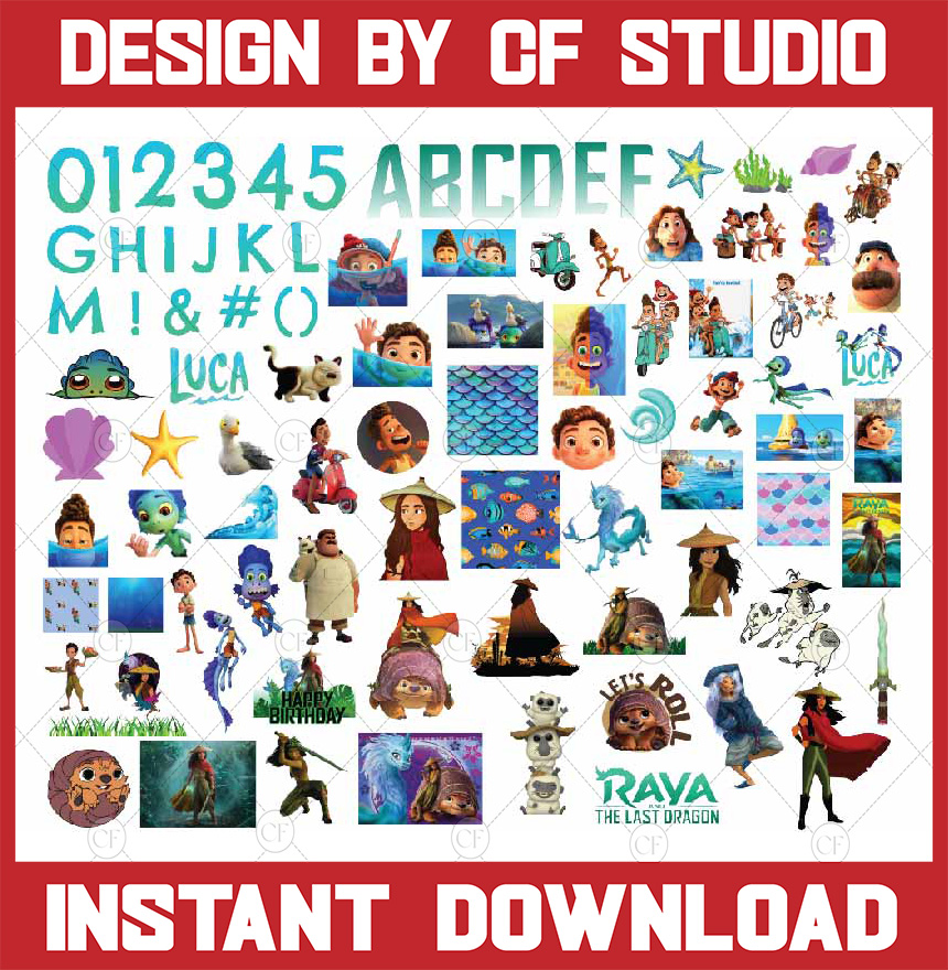 350 Png Luca Bundle, Luca Printable, Luca Png, Luca Font, Di | Inspire ...