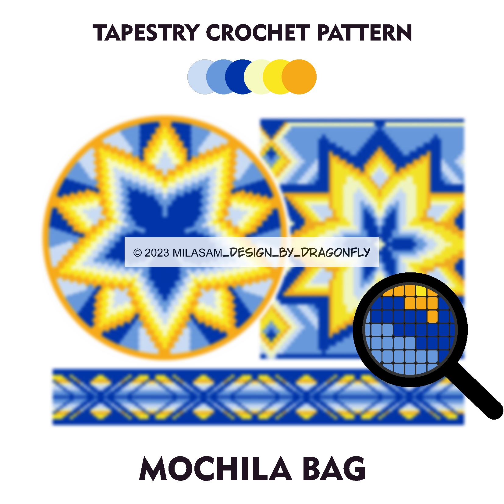 PATTERN: Tapestry crochet bag / wayuu mochila bag / Aurora 1 | Inspire ...